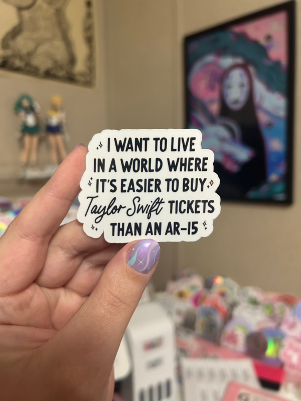 T Swizzle waterproof Sticker | Toadily Handmade