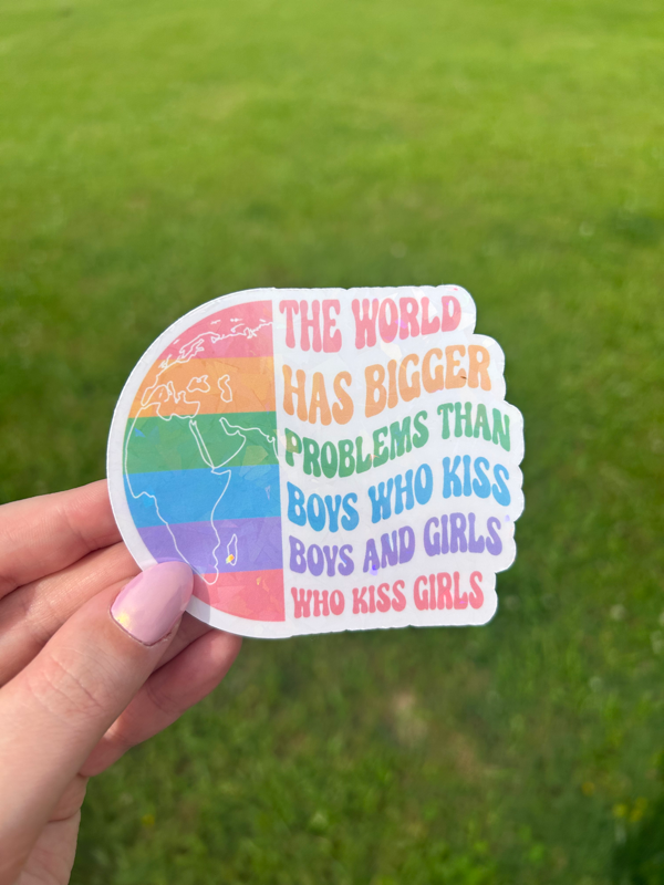 Bigger Problems Sticker | Toadily Handmade