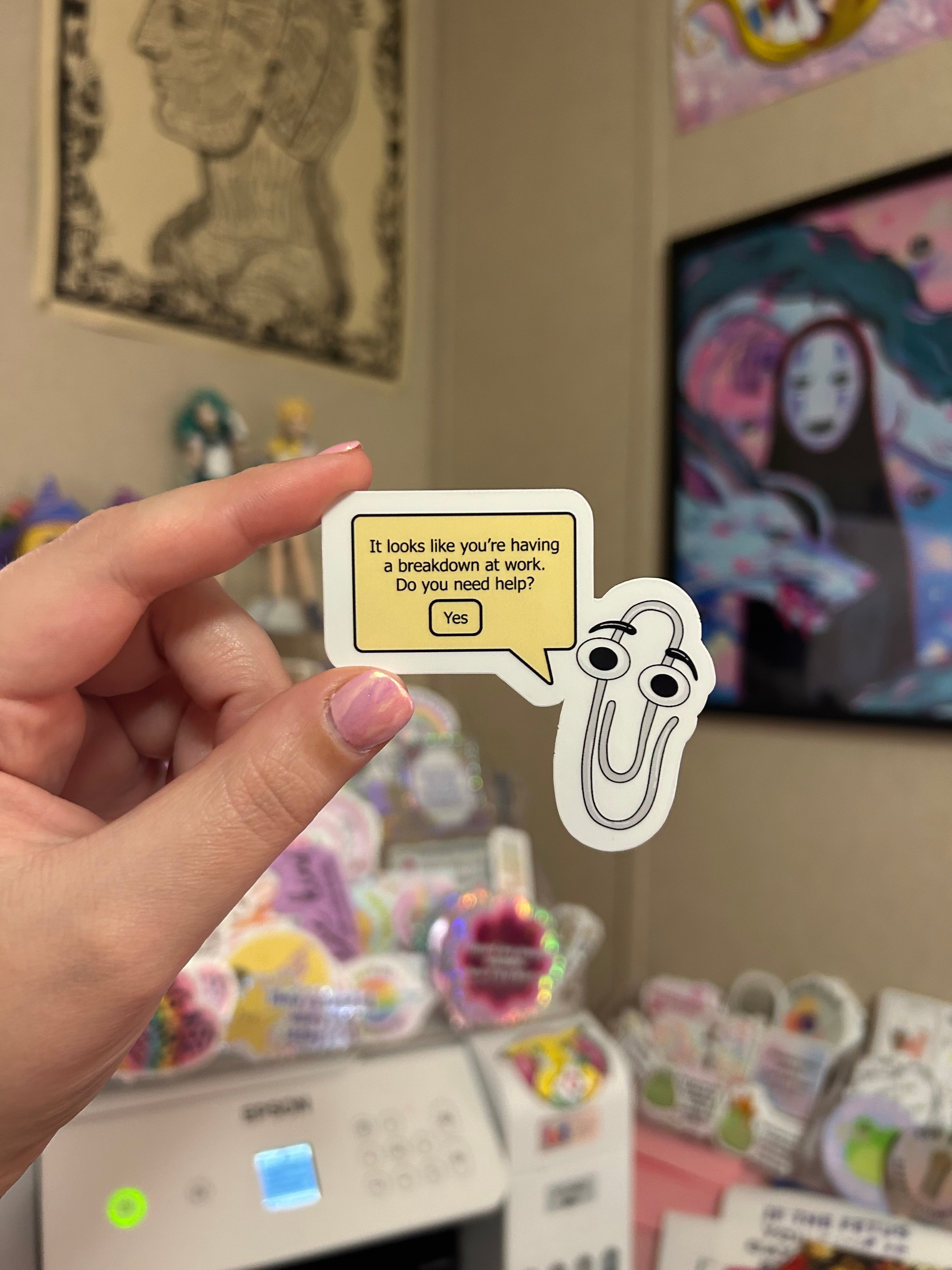 Clippy Sticker | Toadily Handmade