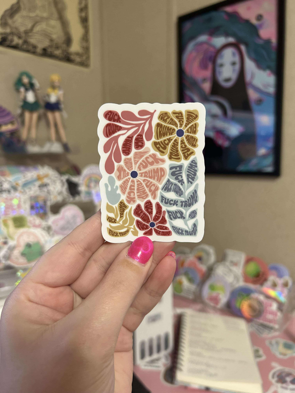 Just some lovely flowers waterproof sticker | Toadily Handmade