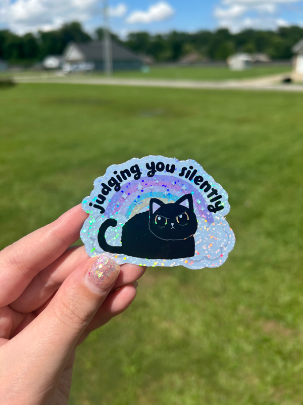 Silently Judging You Sticker | Toadily Handmade