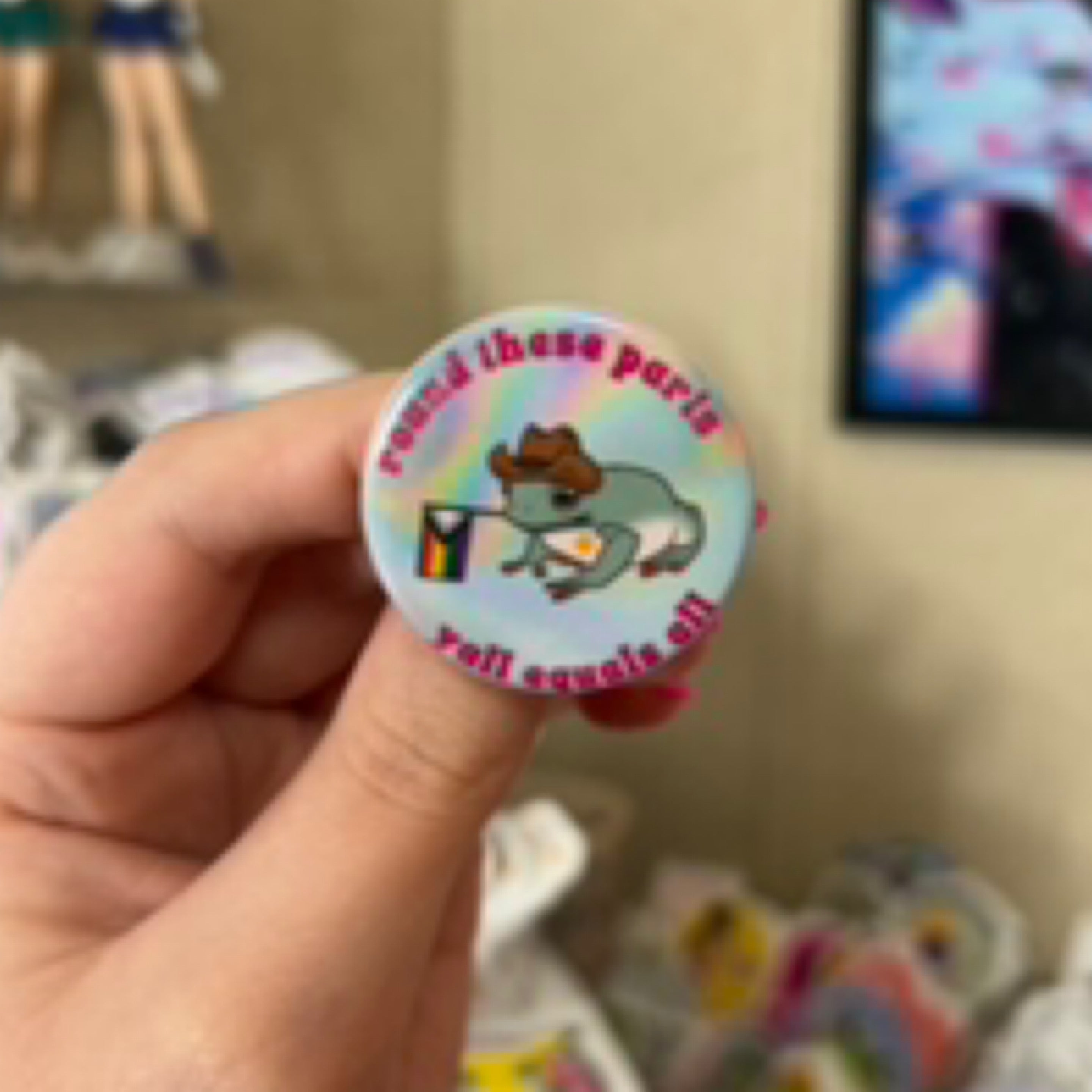 Round these parts button | Toadily Handmade