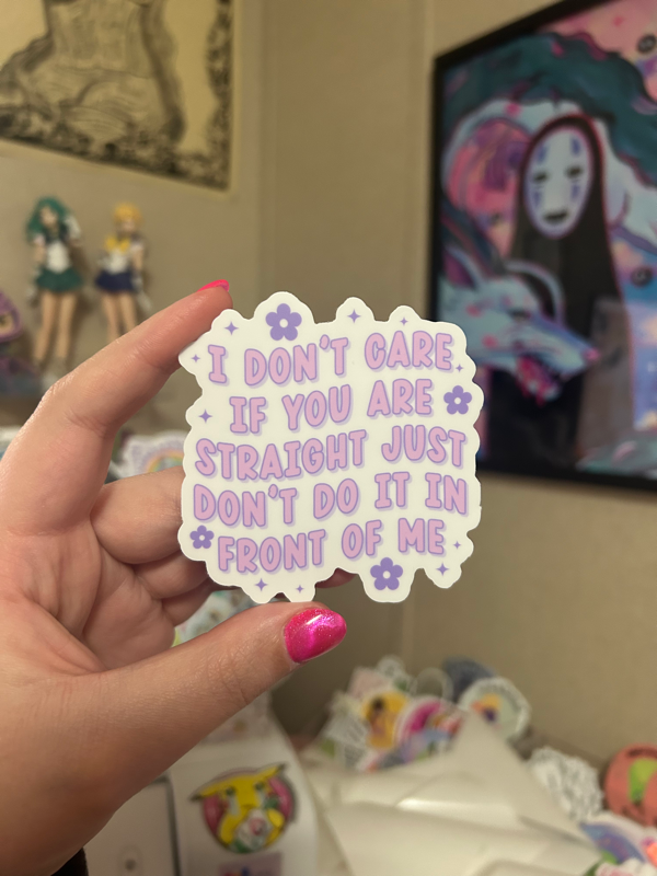 Dont do it in front of me!! Waterproof sticker | Toadily Handmade