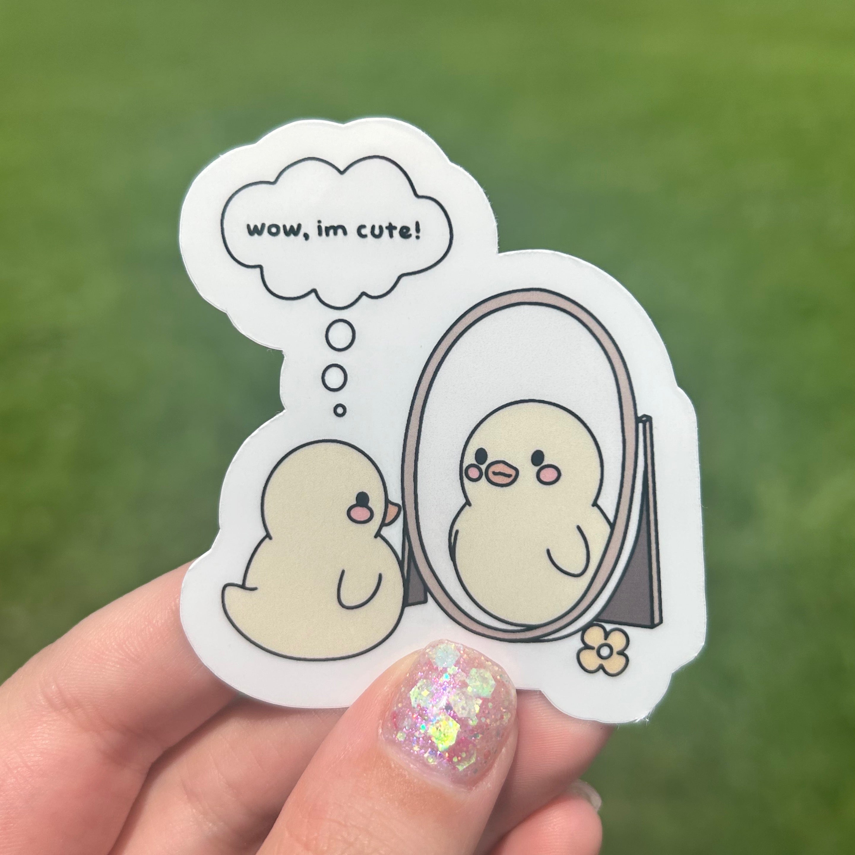 Wow, I’m Cute! Sticker | Toadily Handmade