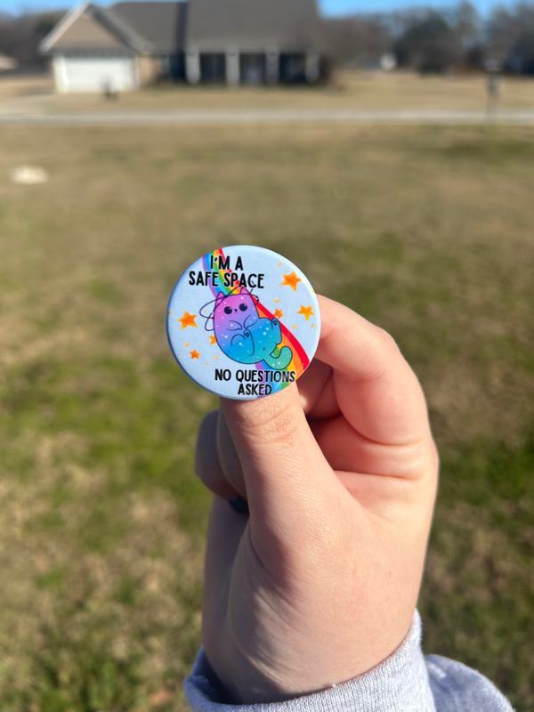 Safe Space Button | Toadily Handmade