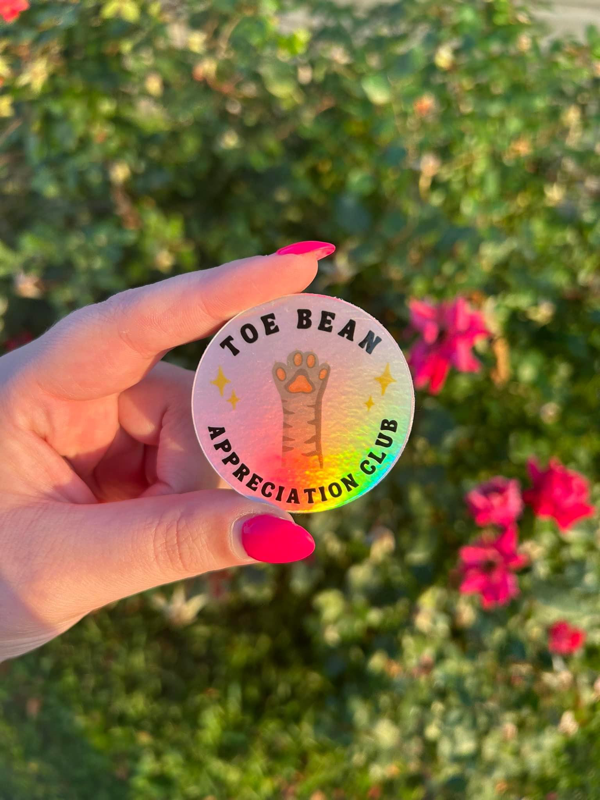 Toe Bean Appreciation waterproof Sticker | Toadily Handmade