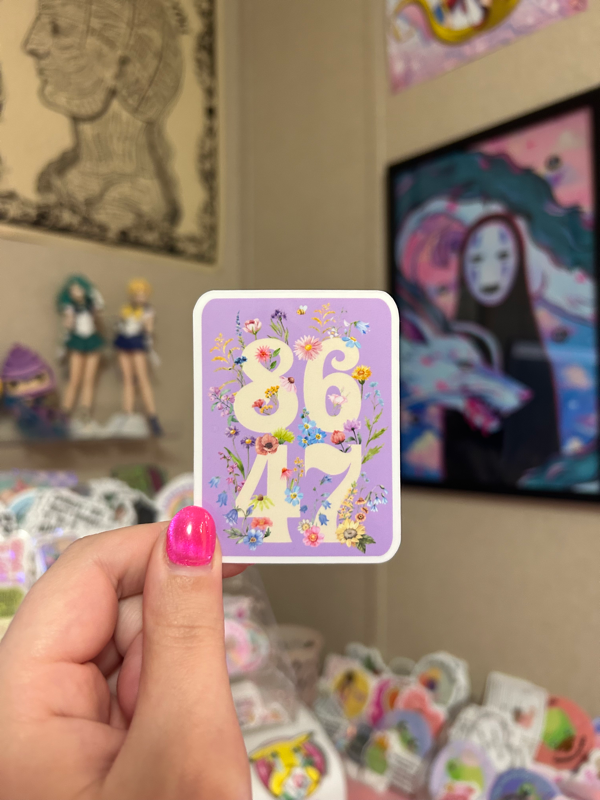 8647 Waterproof Sticker | Toadily Handmade