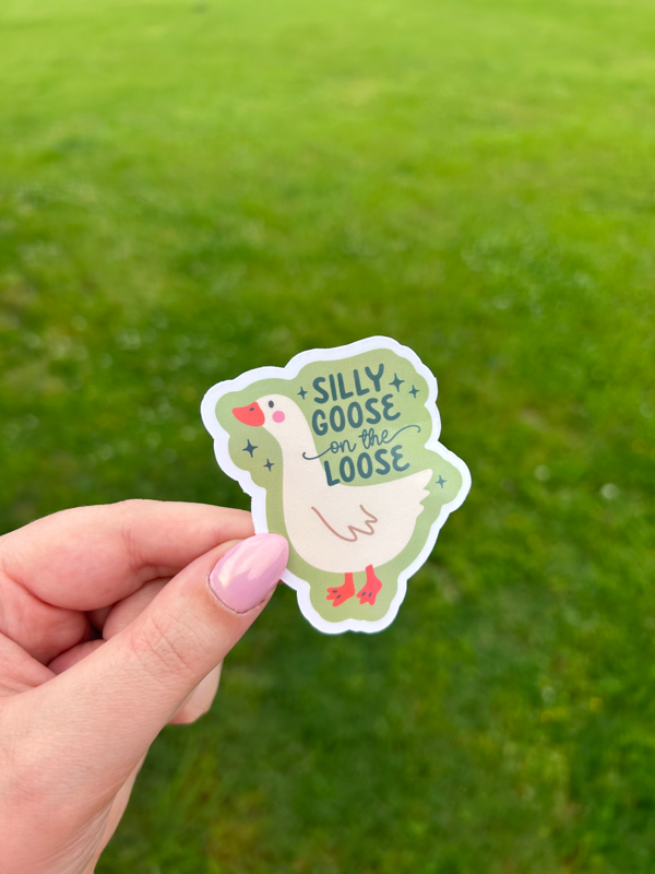 Goose On The Loose Sticker