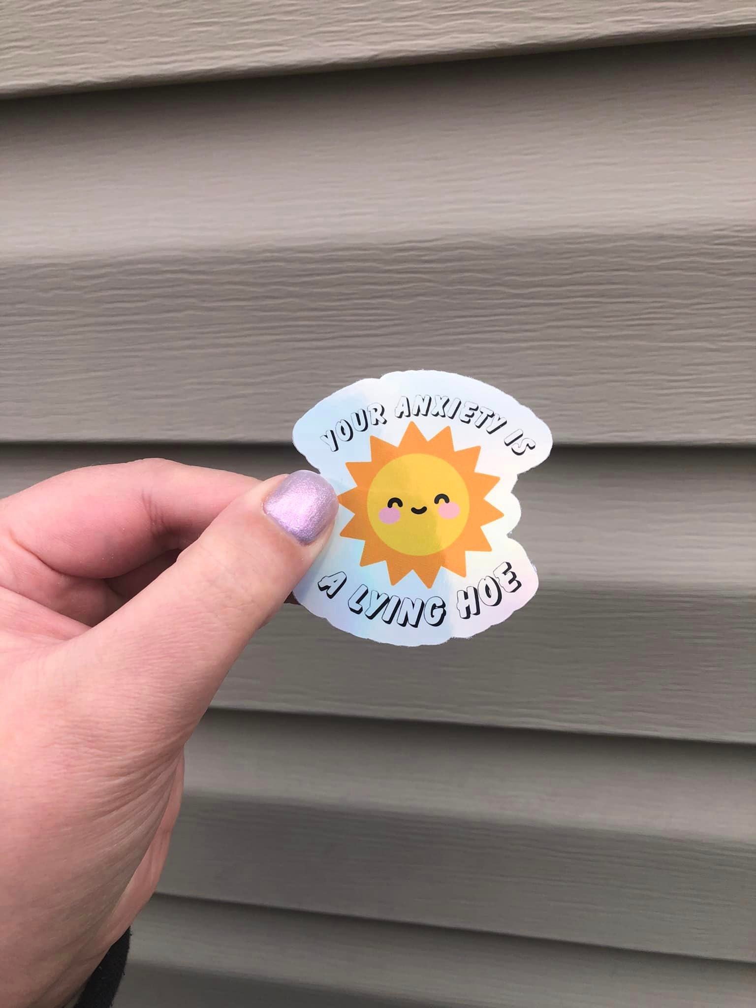 Lyin Hoe Sticker | Toadily Handmade