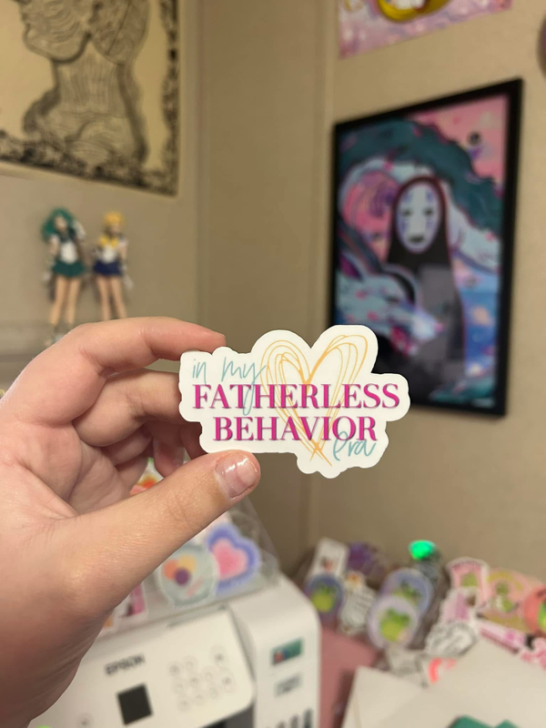 Fatherless Behavior Sticker | Toadily Handmade