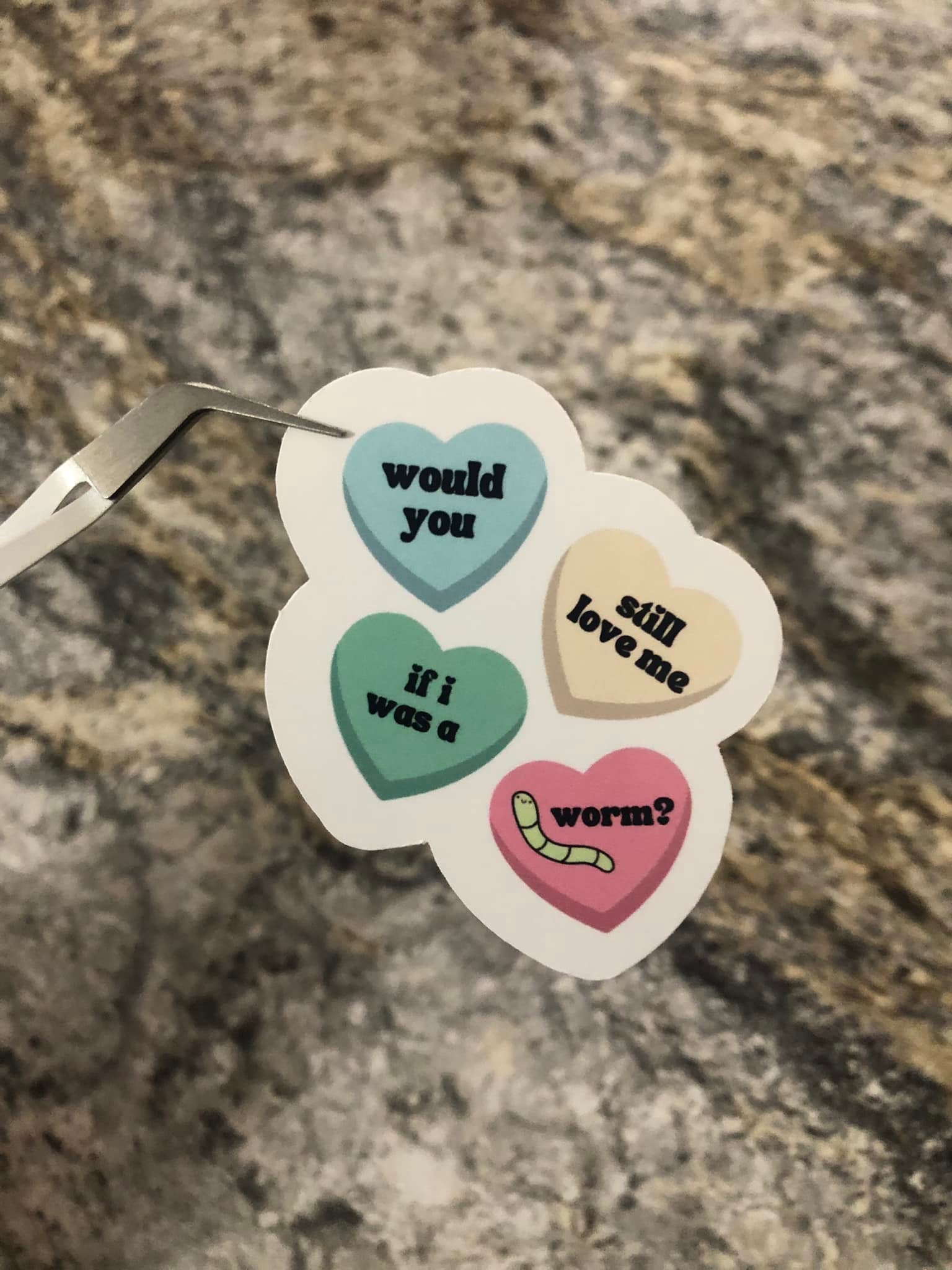 Worm Sticker | Toadily Handmade