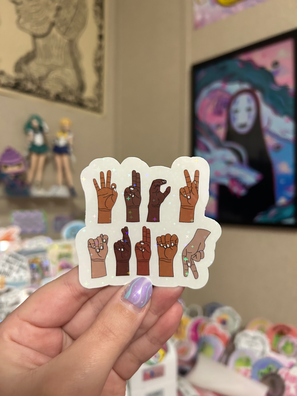 FRICK TRUMP SIGN LANGUAGE CAR DECAL/JUMBO STICKER | Toadily Handmade